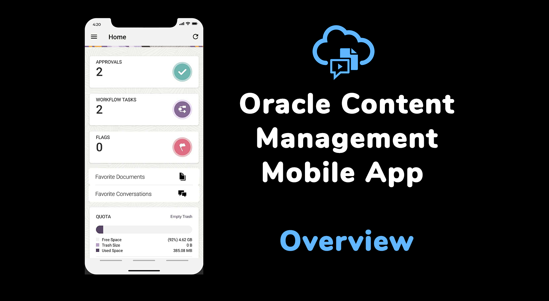 The Oracle Content Management Mobile App The Oracle Content Management Mobile App