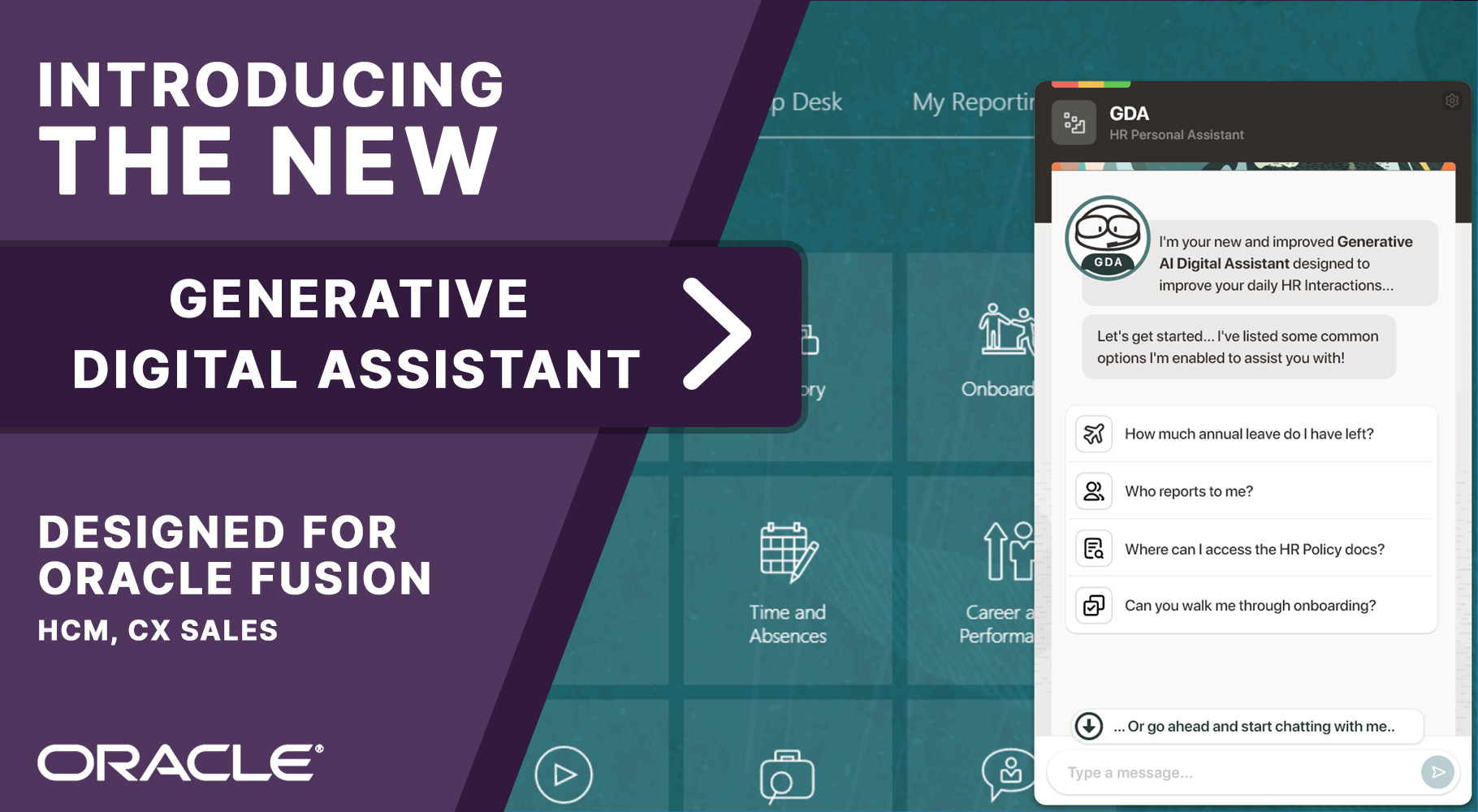 Your New Ai Generative Digital Assistant Designed For Oracle Fusion Oda Genai